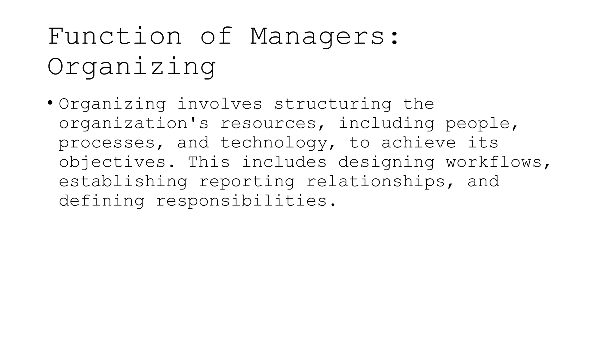 PME Presentation , Functions of Managers | PPTX