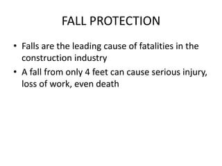 Construction Safety - Fall Protection | PPTX