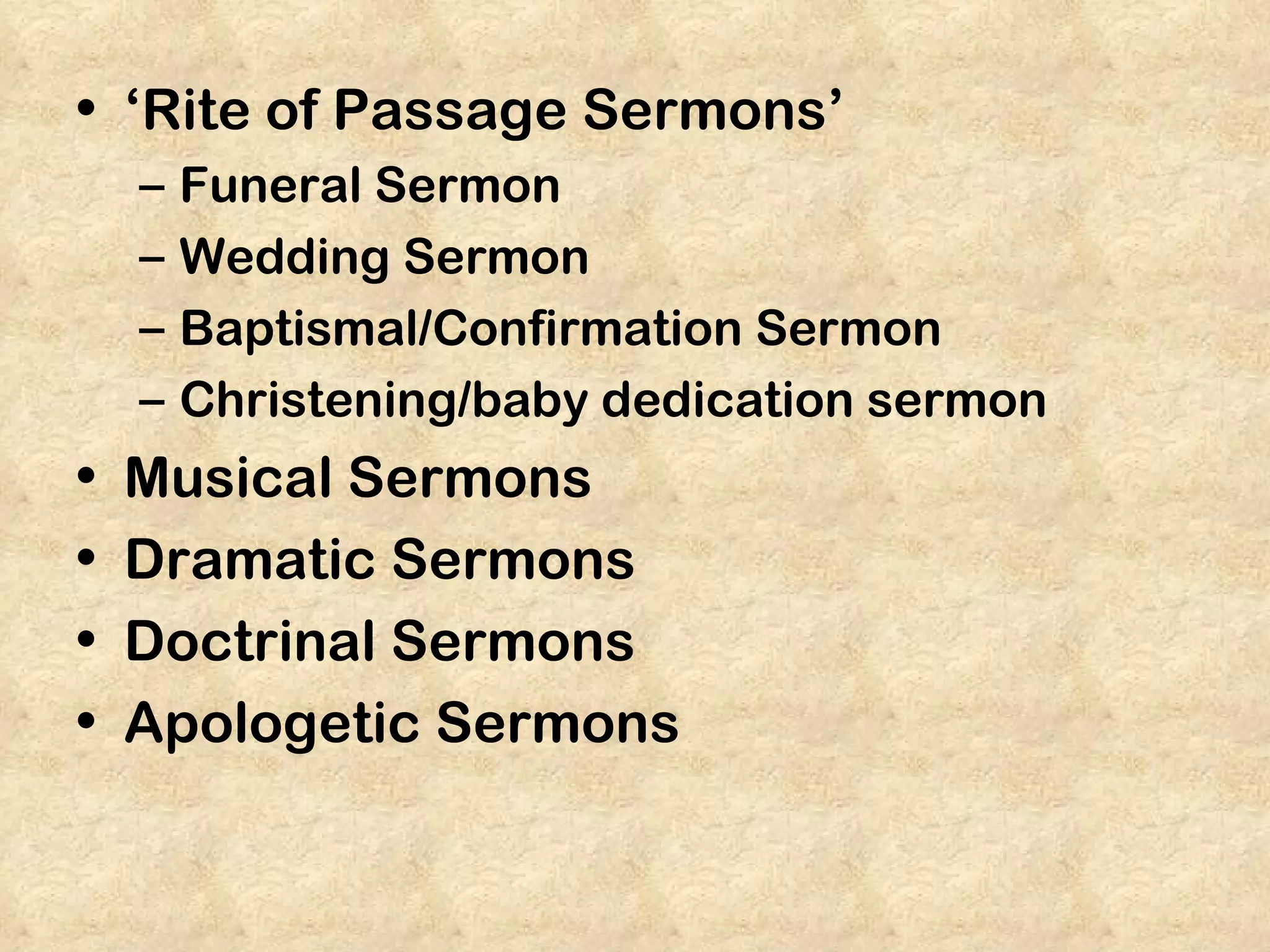 PP100: Exploring Sermon Styles | PPT