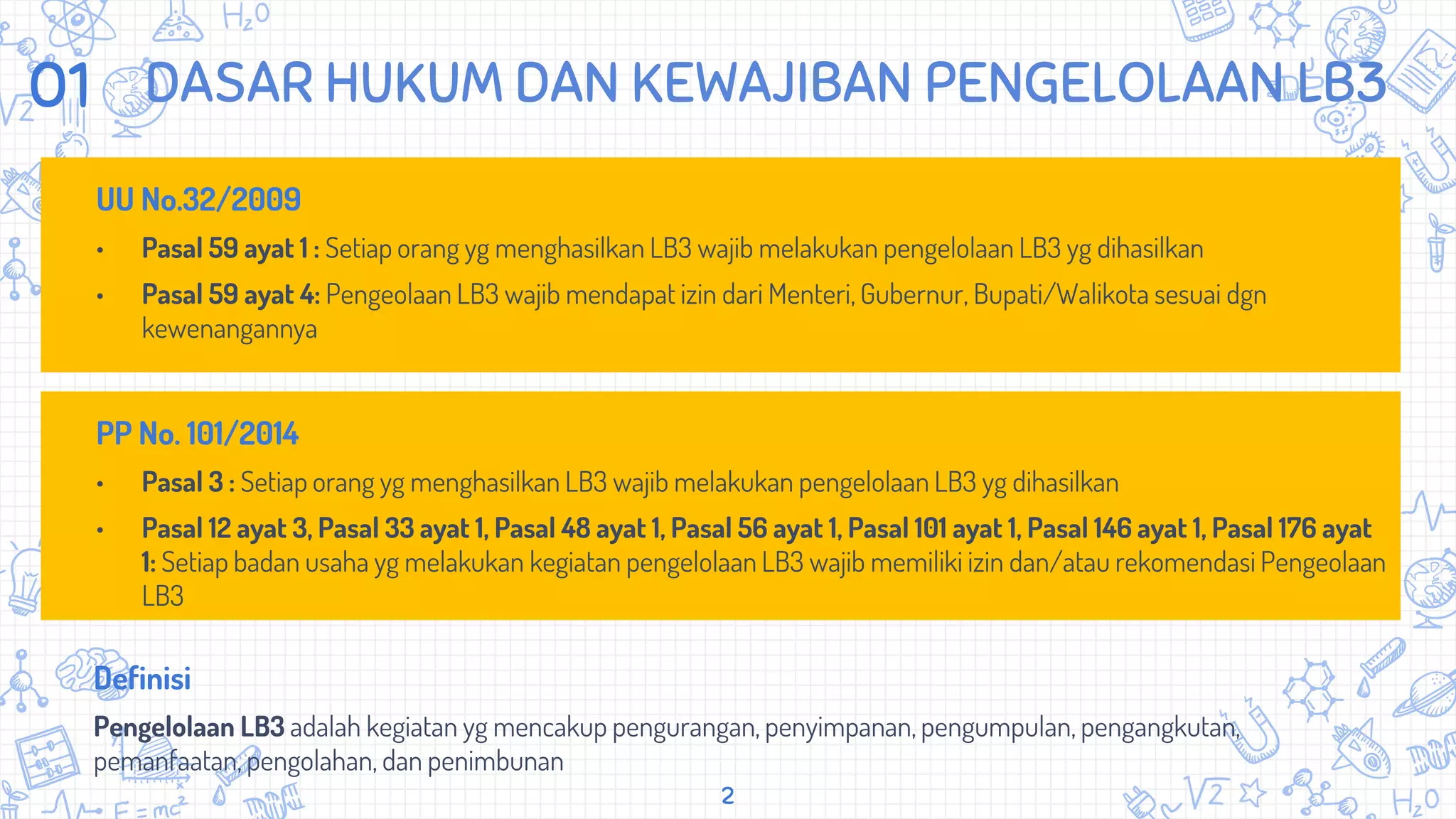 Pp 101 tahun 2014 (bagian 2) - Perizinan Pengelolaan Limbah B3 | PPTX