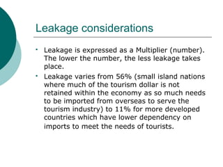 The impact of tourism on a host country | PPT