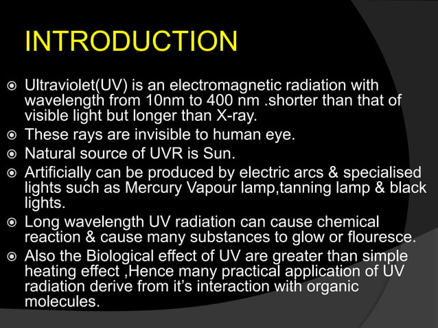 ULTRAVIOLET WAVES | PPTX