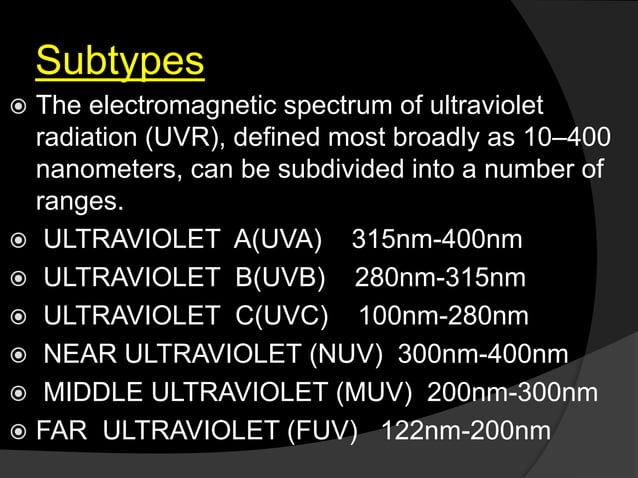 ULTRAVIOLET WAVES | PPTX