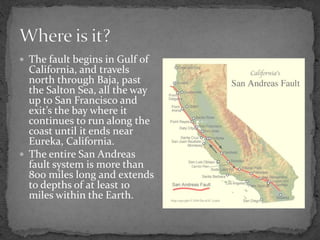 SAN ANDREAS FAULT | PPTX