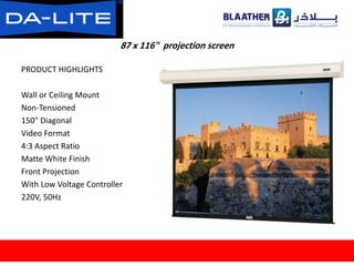 Audio Visual proposal | PPT