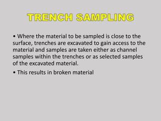 SAMPLING IN GEOLOGY | PPTX