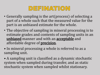 SAMPLING IN GEOLOGY | PPTX