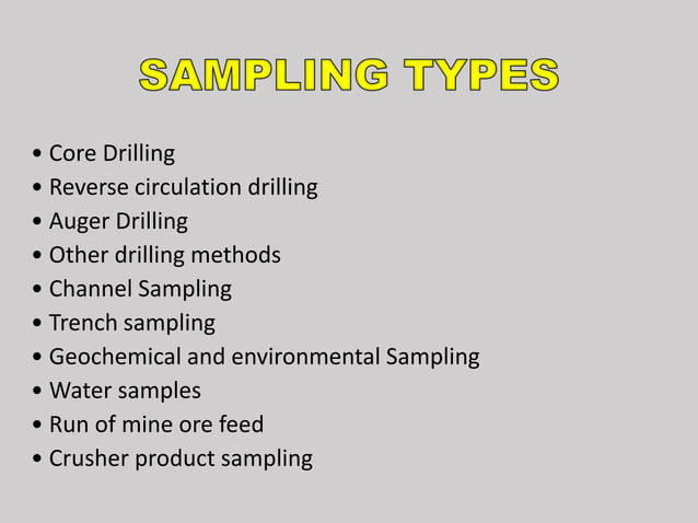 SAMPLING IN GEOLOGY | PPTX | Geology | Science