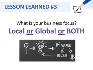 Entrepreneurship - Go Local, Go Global | PPTX