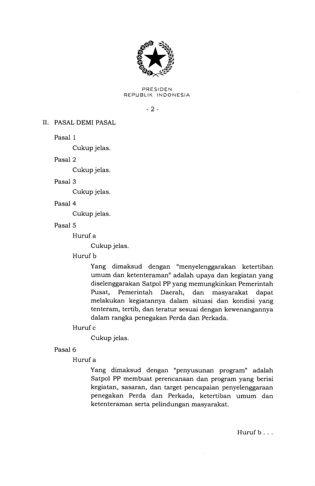 Pp 16 2018 satpol pp | PDF