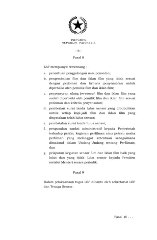 Pp( 18 th 2014 ttg lembaga sensor film | PDF