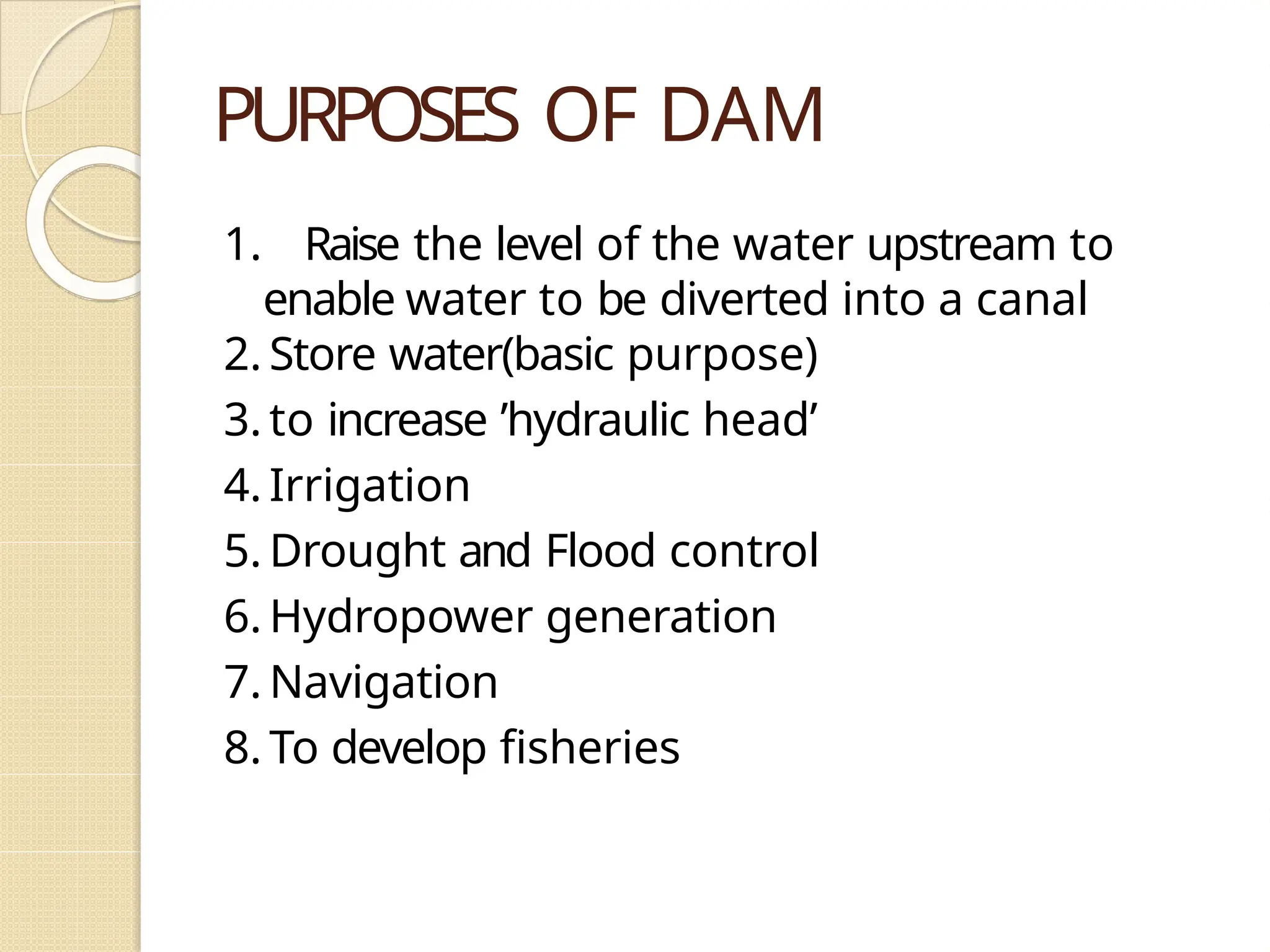 pp1 dams are important hydraulic structures | PPTX