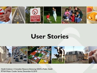 Health Evidence: A Canadian resource advancing evidence-informed decision making in public ...