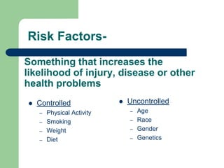 Uncontrollable Risk Factors Health