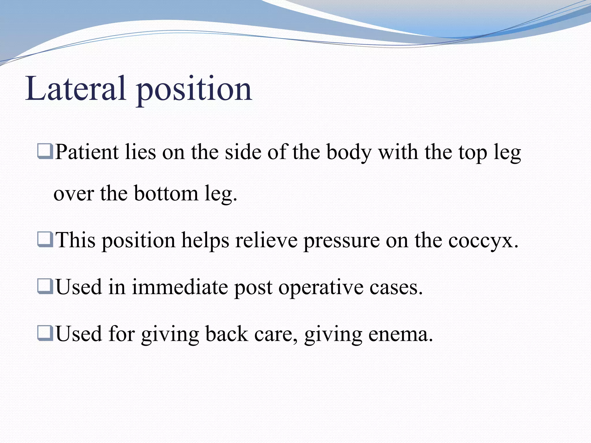 Positioning a patient | PPTX