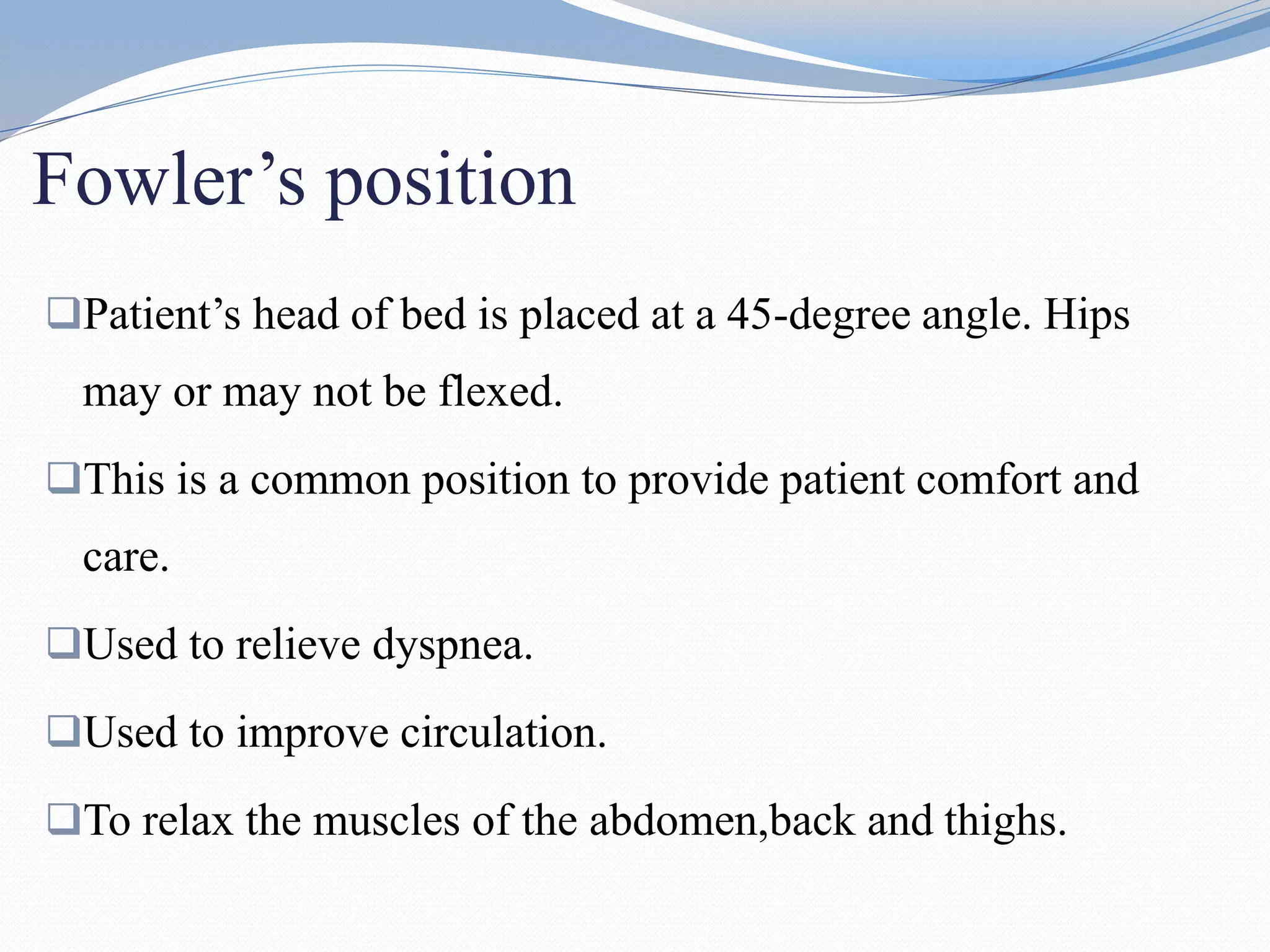 Positioning a patient | PPTX