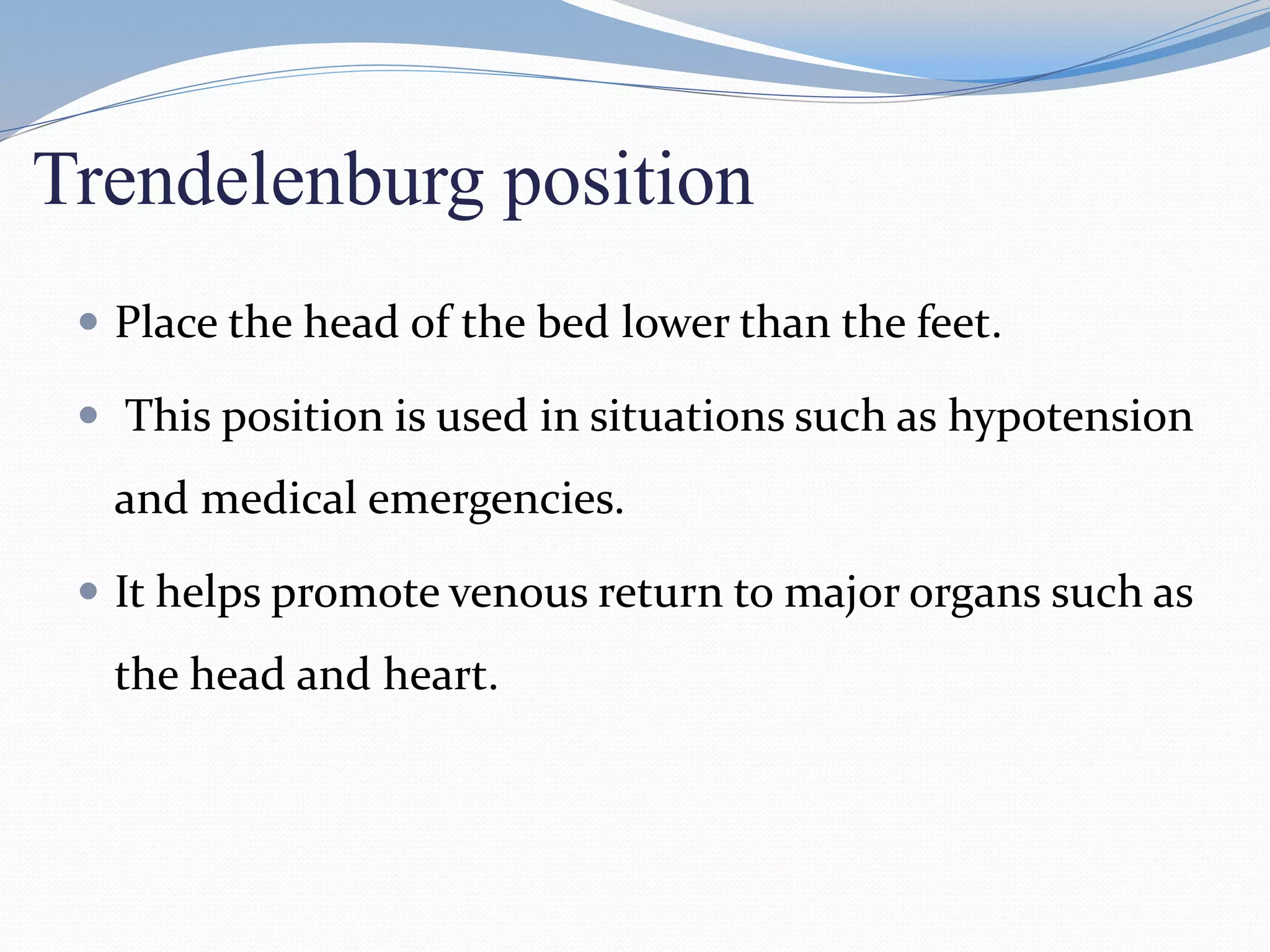 Positioning a patient | PPTX