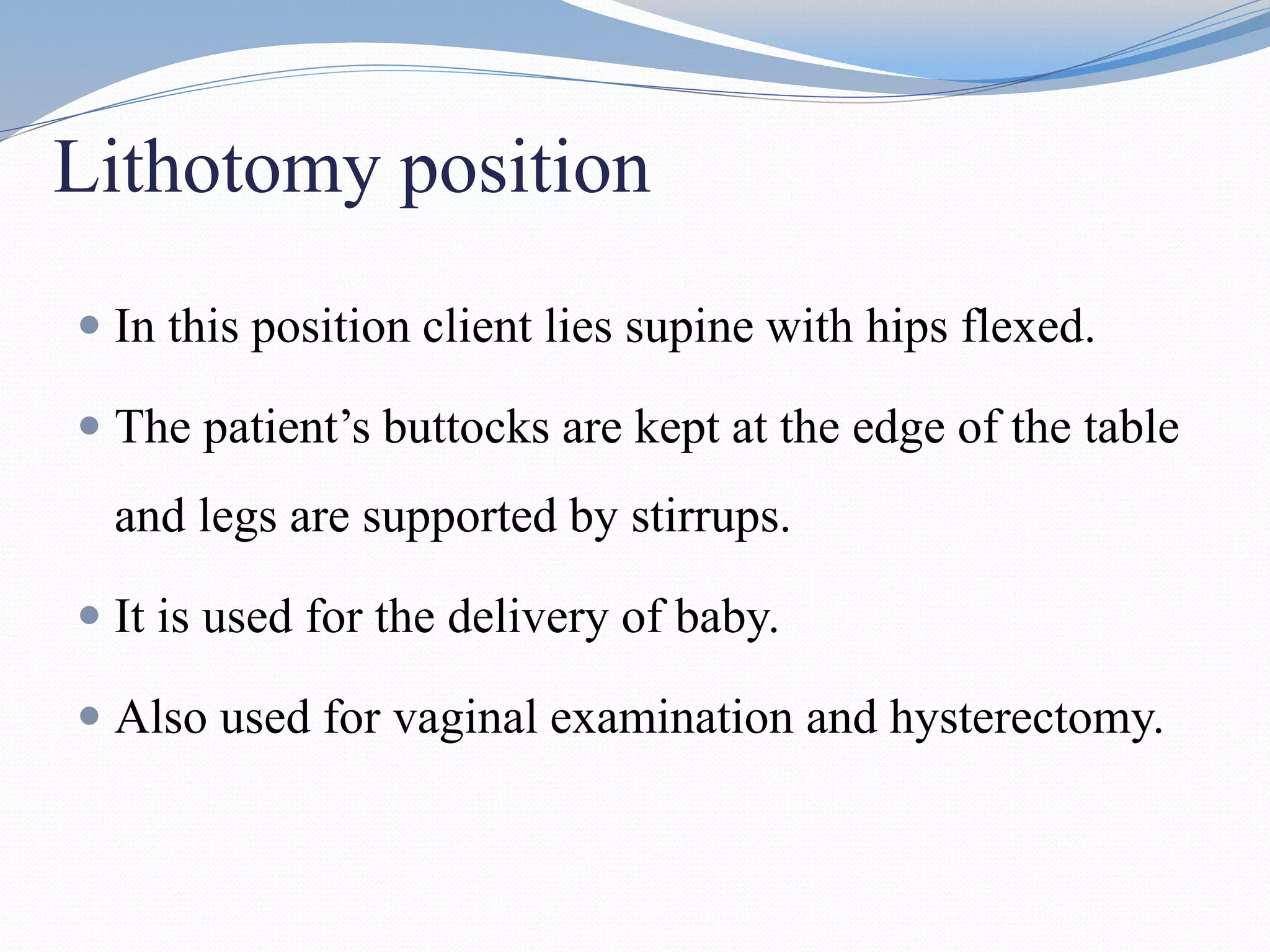 Positioning a patient | PPTX