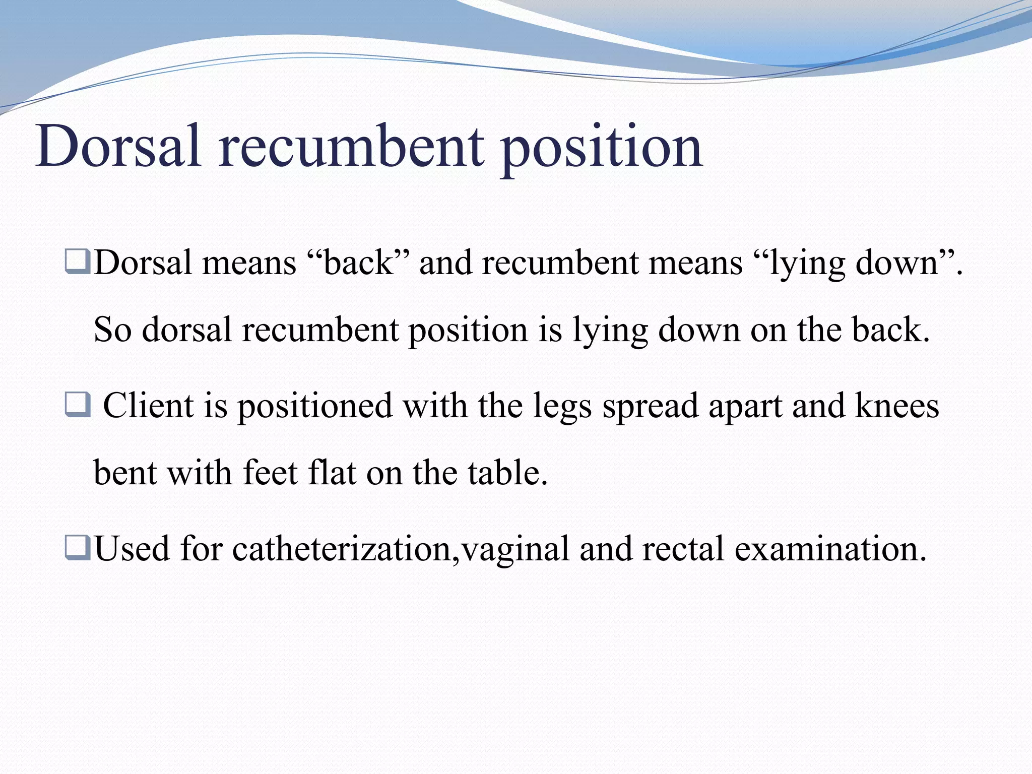 Positioning a patient | PPTX