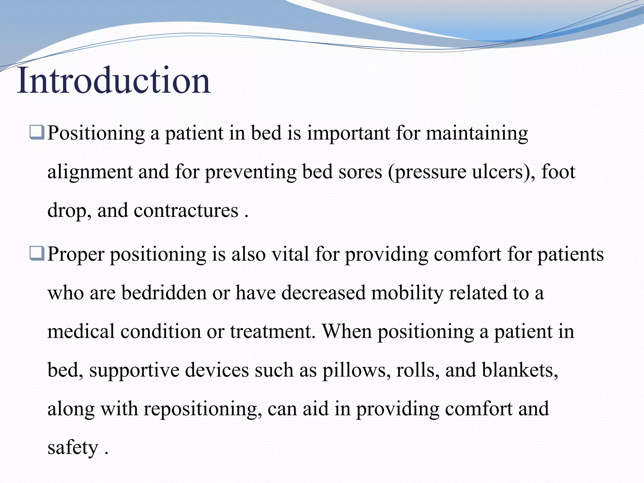 Positioning a patient | PPTX