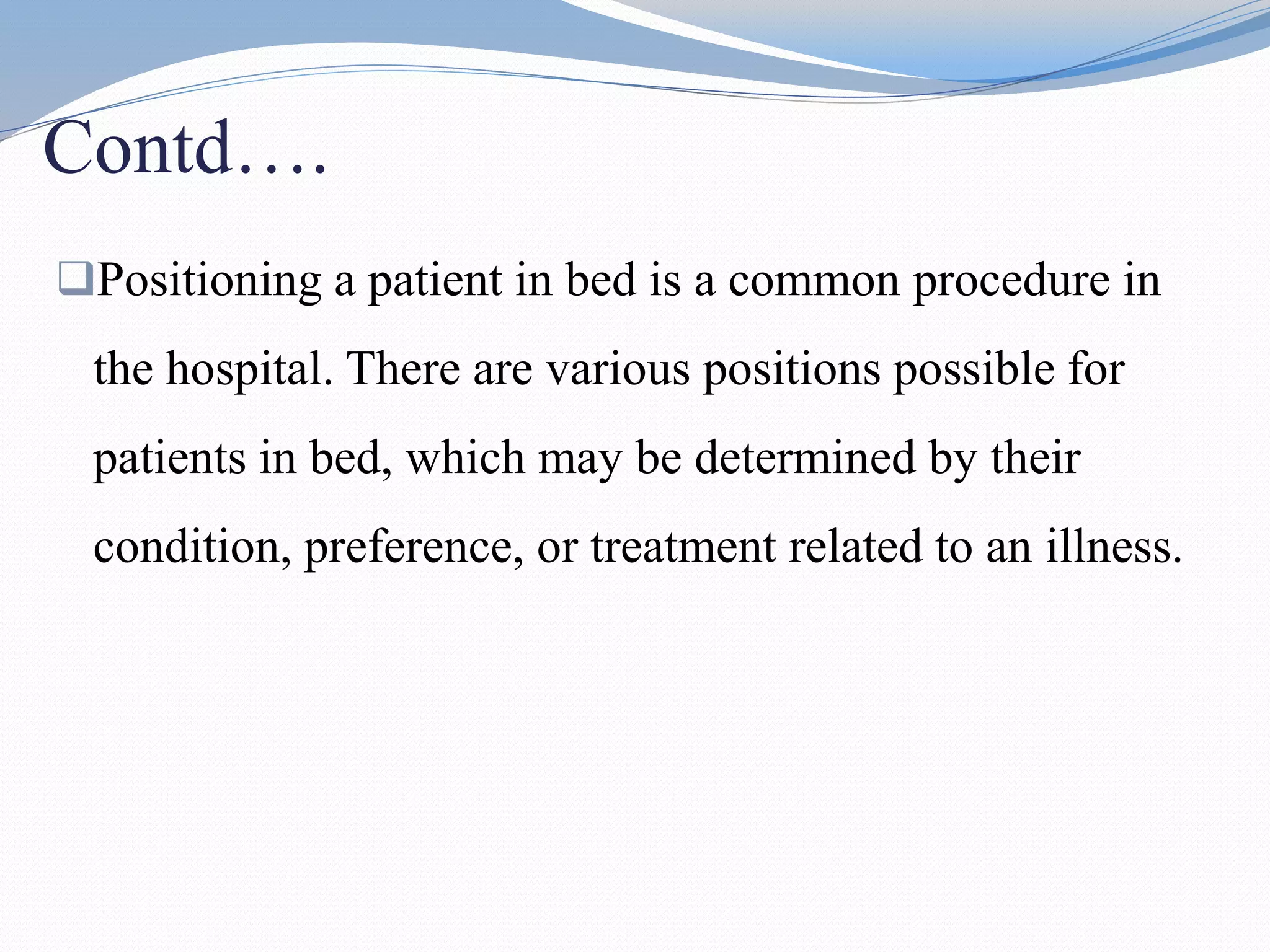 Positioning a patient | PPTX