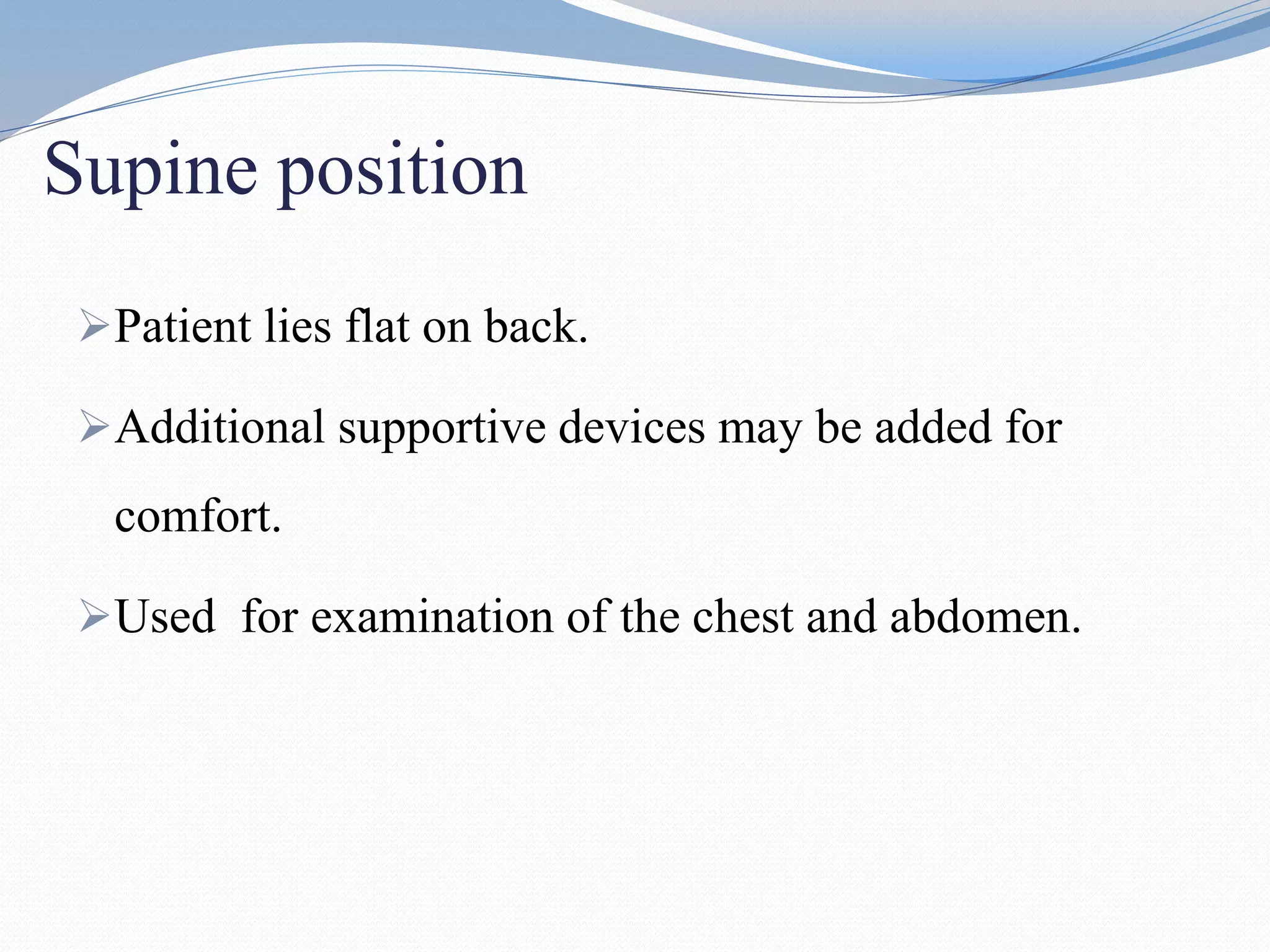 Positioning a patient | PPTX