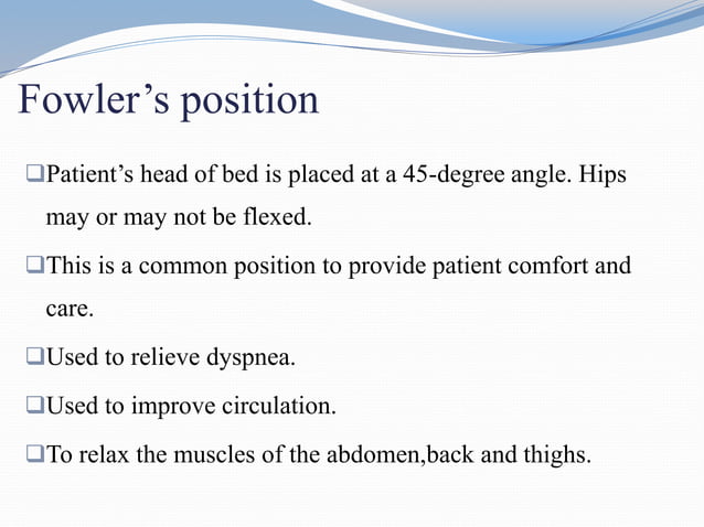 Positioning a patient | PPTX