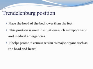 Positioning a patient | PPTX
