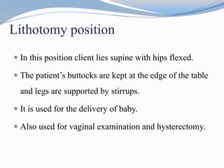 Positioning a patient | PPTX
