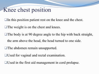 Positioning a patient | PPTX