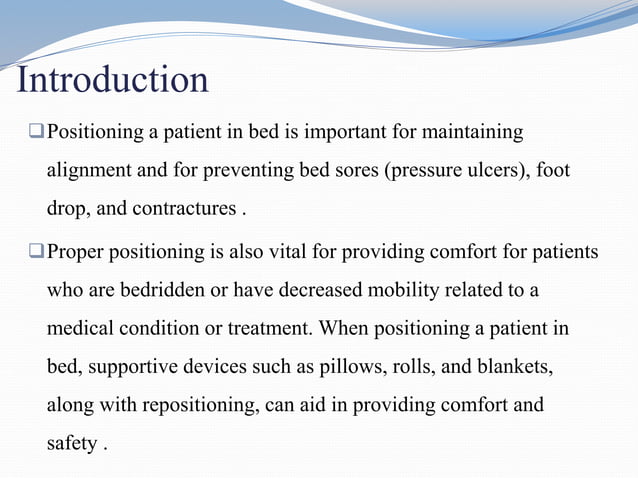 Positioning a patient | PPTX