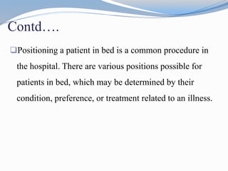 Positioning a patient | PPTX