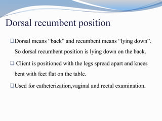 Horizontal Recumbent Position