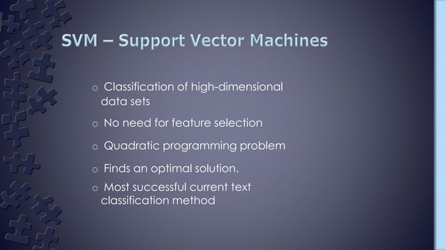 Support Vector Machine Classifiers | PPT