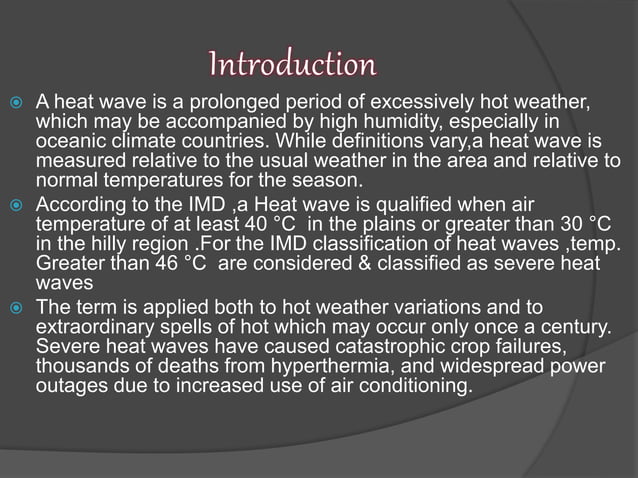 HEAT WAVE | PPTX | Weather | Science