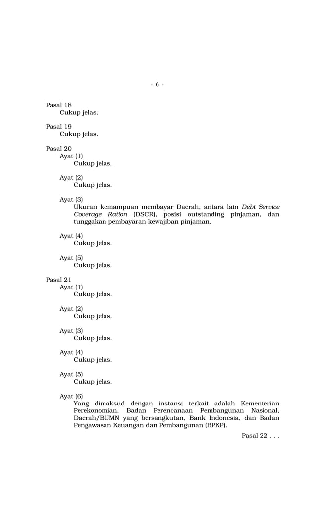 Peraturan Pemerintah No.2 Tahun 2006 tentang Tata Cara Pengadaan Pinjaman dan/atau Penerimaan ...