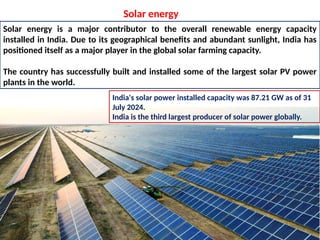 Solar and Wind Energy Power generation scenario in India.pptx