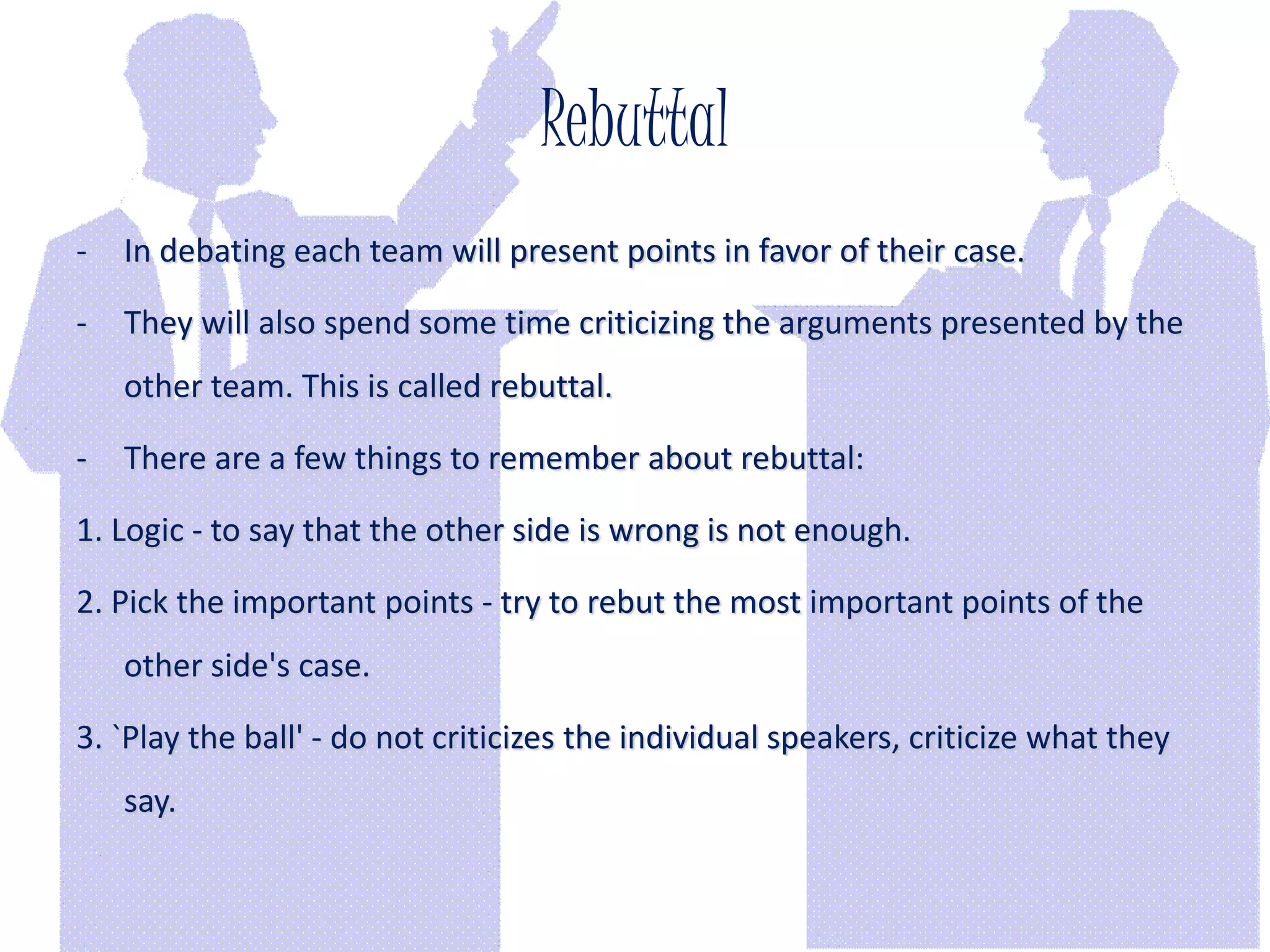 BASIC DEBATING SKILLS | PPTX