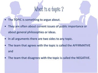 BASIC DEBATING SKILLS | PPTX