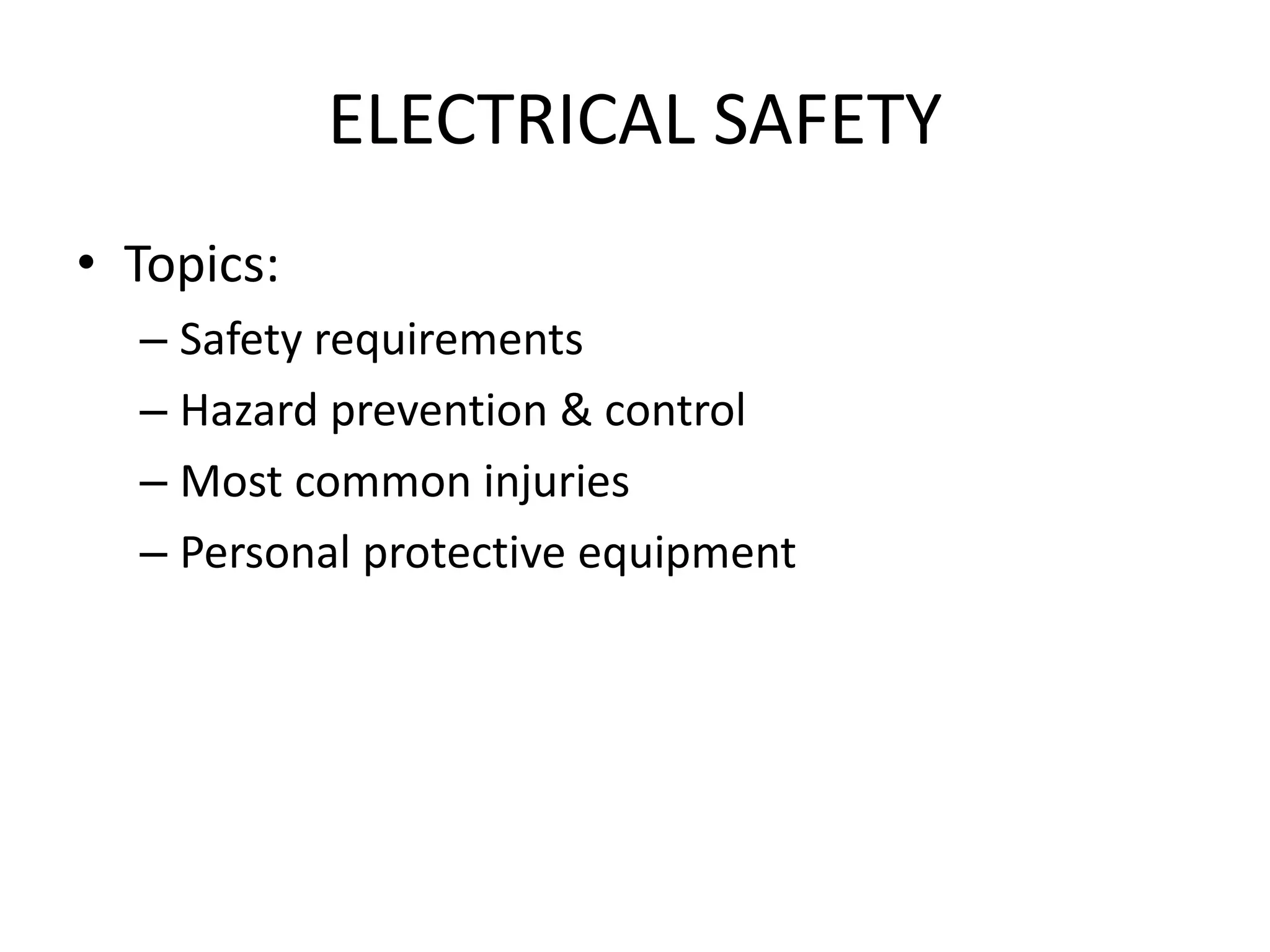 Construction Safety - Electrical Safety | PPT