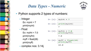 Python Data-Types | PPTX