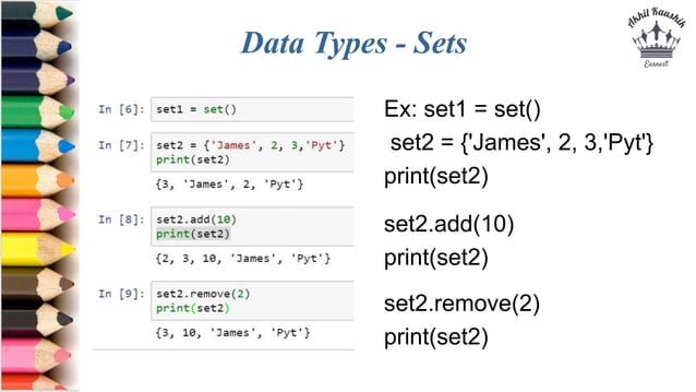 Python Data-Types | PPTX Python Data-Types | PPTX