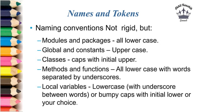 Python Data-Types | PPTX | Programming Languages | Computing