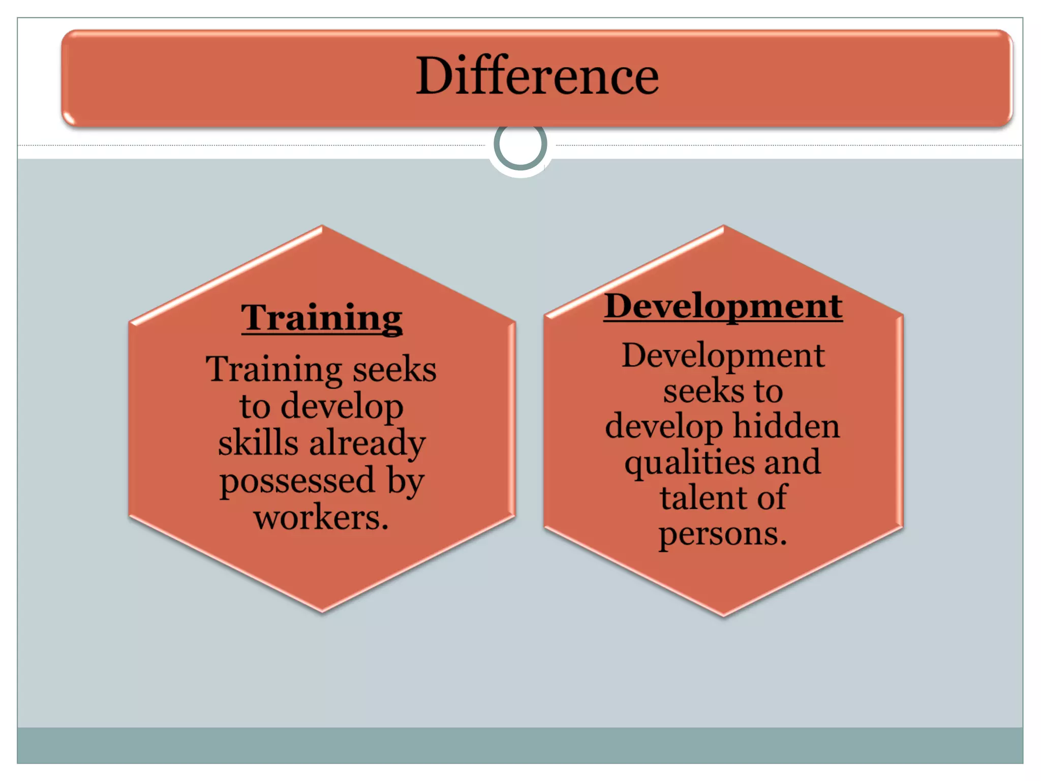 Pp2 difference between training & development | PPT