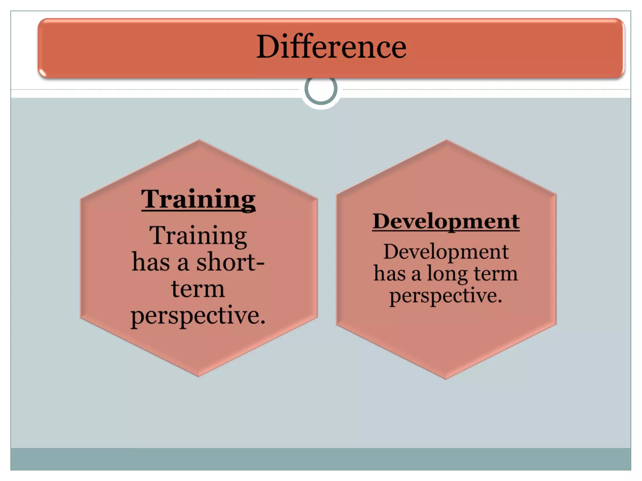 Pp2 difference between training & development | PPT