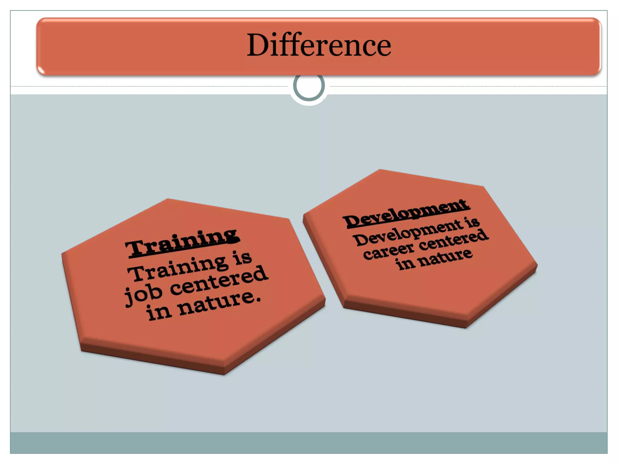 Pp2 difference between training & development | PPT