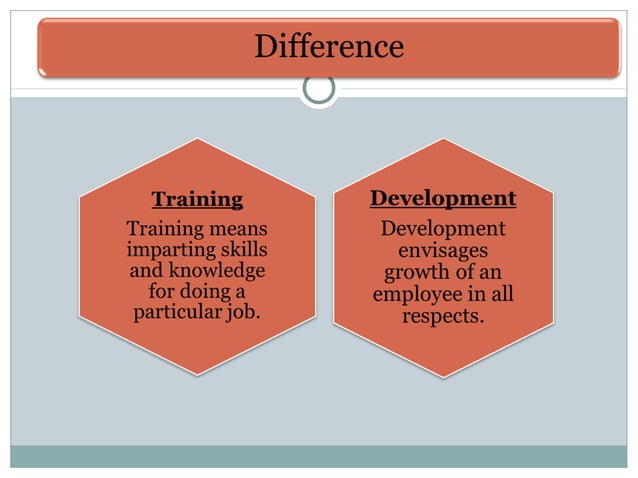 Pp2 difference between training & development Pp2 difference between training & development