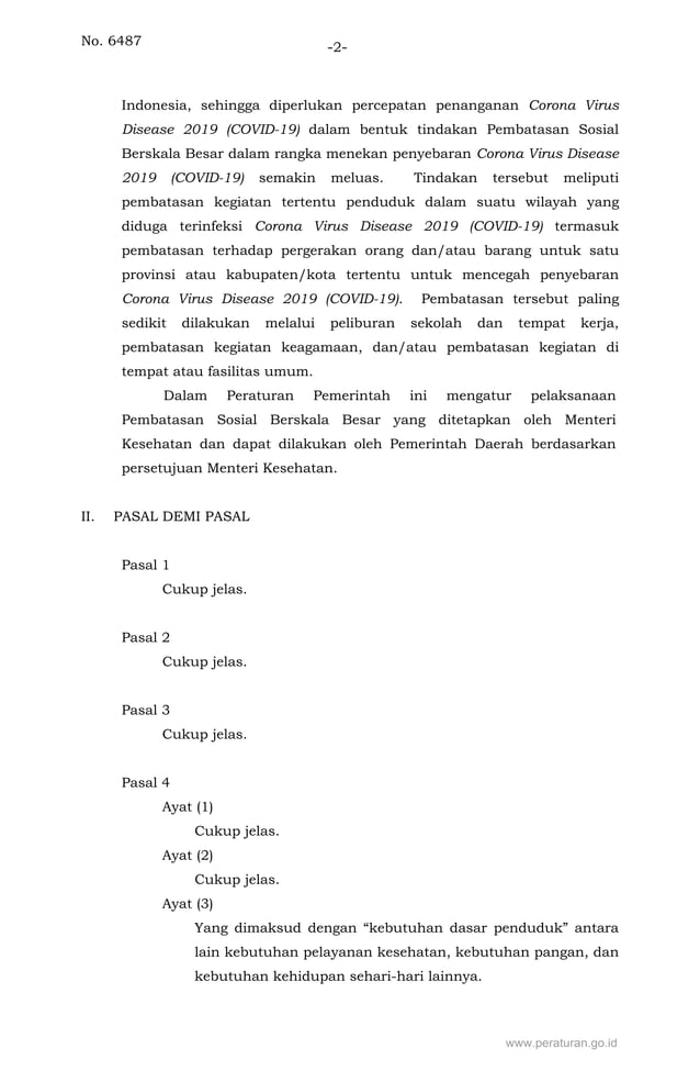 Lampiran Peraturan Pemerintah Nomor 21 Tahun 2020 | PDF Lampiran Peraturan Pemerintah Nomor 21 Tahun 2020 | PDF