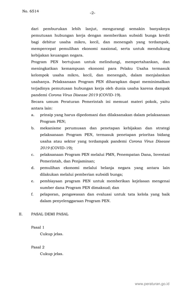 Lampiran Peraturan Pemerintah Nomor 23 Tahun 2020 | PDF Lampiran Peraturan Pemerintah Nomor 23 Tahun 2020 | PDF