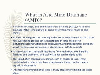 ACID MINE DRAINAGE | PPTX